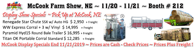 WW Livestock Alleys, Tubs,& Cattle Handling Equipment