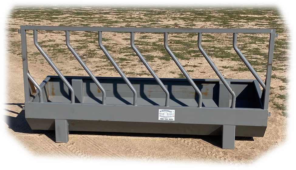 Flying A Feeders, Fence Line Bunks, Grain Feedbunks, & Big Bale Skid ...